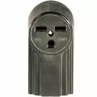 Eaton Cooper Wiring Power Device Receptacle 30A, 250V Black ...